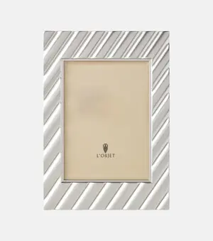 L'Objet Maxime Platinum-plated Picture Frame - Silver