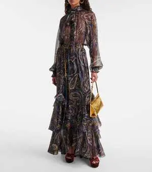 Etro Paisley Silk-blend Blouse