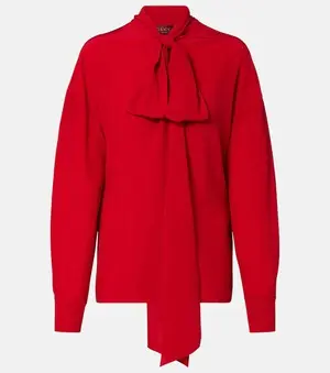 Gucci Bow-detail Silk Blouse