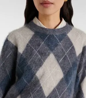 LISA YANG Margy Argyle Cashmere Sweater - Multicoloured