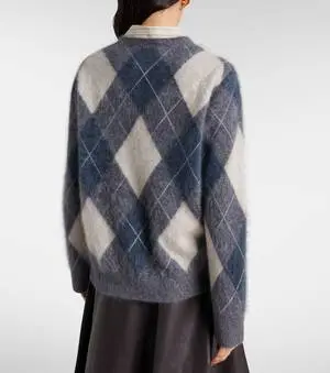 LISA YANG Margy Argyle Cashmere Sweater - Multicoloured