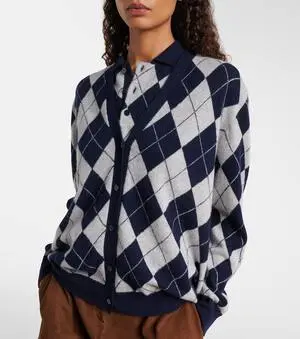 LISA YANG Raelyn Argyle Cashmere Cardigan