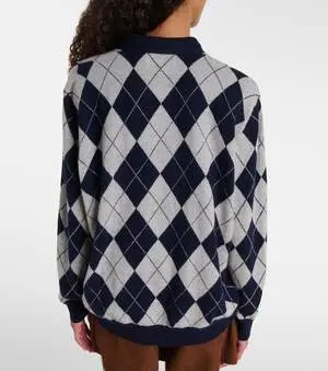 LISA YANG Raelyn Argyle Cashmere Cardigan