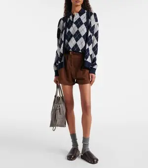 LISA YANG Raelyn Argyle Cashmere Cardigan