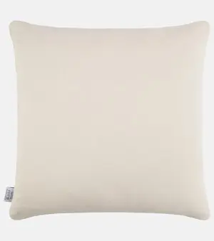 LES-OTTOMANS Silk And Cotton Velvet Cushion