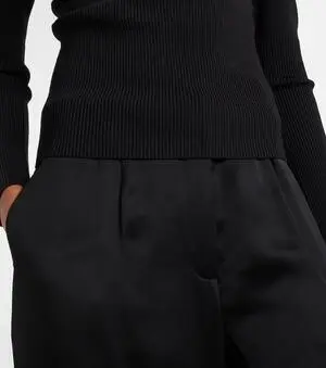 Simkhai Lila Ribbed-knit Off-shoulder Top