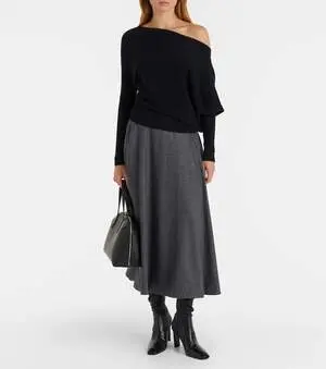 Altuzarra One-shoulder Cashmere Sweater