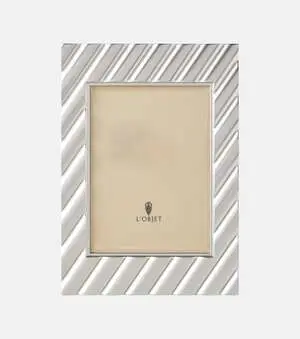 L'Objet Maxime Platinum-plated Picture Frame - Silver