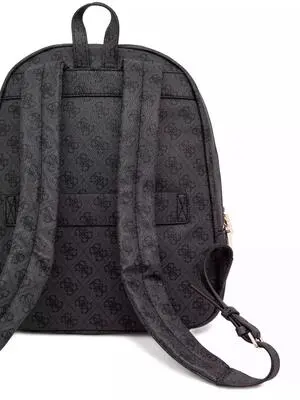 Guess Monogram Backpack With Zip Pocket