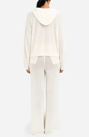 SUNDAY CITIZEN Open Knit Hoodie - Off White