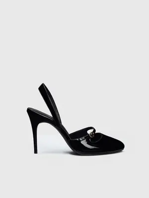 REFORMATION Iris Patent Pumps - Black