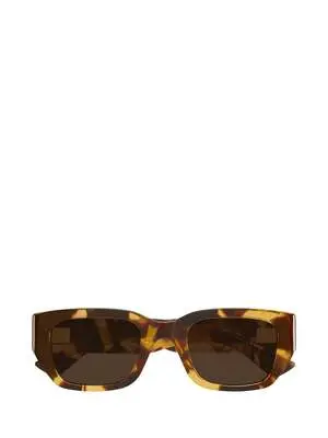 Bottega Veneta Rectangular Sunglasses - Brown
