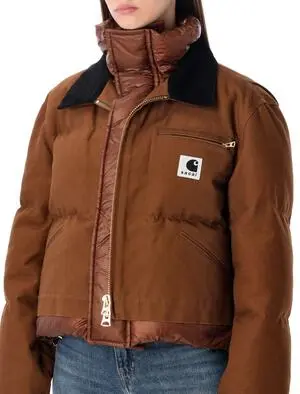 Sacai X Carhartt Wip Puffer Jacket - D Beige