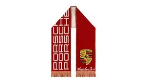 Aimé Leon Dore X Porsche Wool Racing Scarf - Red
