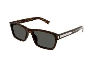 Saint Laurent Rectangular Sunglasses - Havana/grey (sl/662
