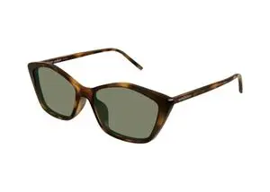Saint Laurent Cat Eye Sunglasses /003 - Havana Havana Green/green (sl 775