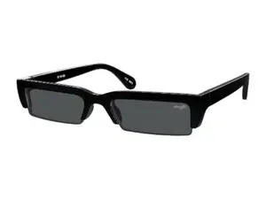 SKYLRK Slim Rectangle Sunglasses - Gloss Black