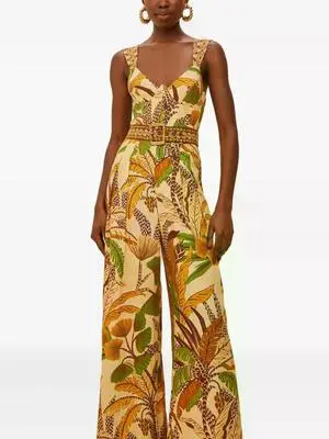 Farm Rio Belted Jumpsuit