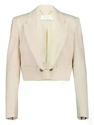 Zimmermann Cropped Wool Blazer