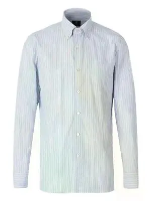 LUIGI BORRELLI Buttoned Striped Shirt
