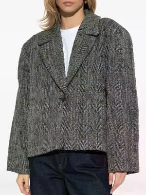 GESTUZ Herringbone Pattern Blazer