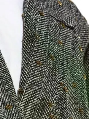 GESTUZ Herringbone Pattern Blazer