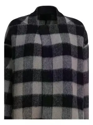 RICK OWENS Island Plaid Coat