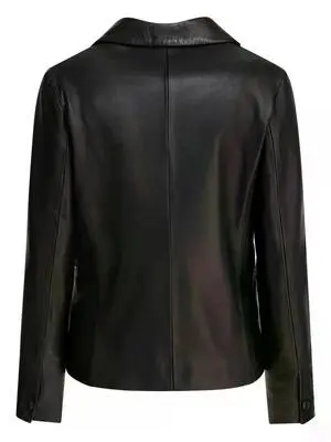 SEMPER Buttoned Leather Blazer