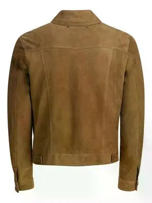 ALTUM Pocketed Suede Jacket - Brown