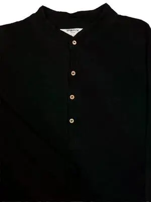 Spiritum Tulum Gauze Coconut-shell Button Shirt