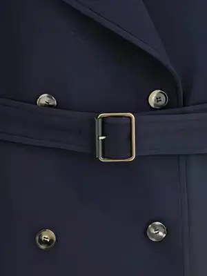 Loewe Button Belt Double-breasted Pea Coat