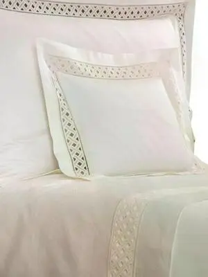 Frette Lozenge Lace Duvet Set