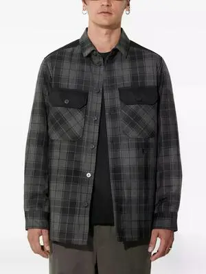 Neil Barrett Check-pattern Shirt Jacket - Grey