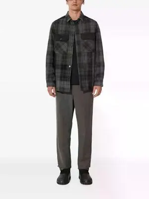 Neil Barrett Check-pattern Shirt Jacket - Grey
