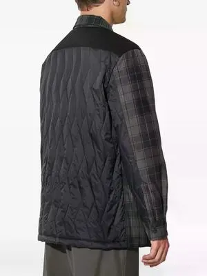 Neil Barrett Check-pattern Shirt Jacket - Grey