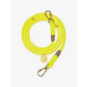 FOUND MY ANIMAL Medium Rope Nylon Dog Lead - Neon Yellow