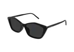 Saint Laurent Square Sunglasses /001 - Black Black Black/black (sl 775