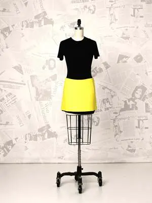 TROVE Raffia Mini Skirt Dvf Vintage