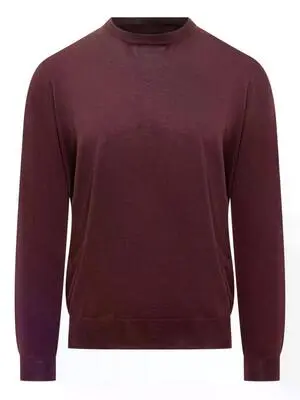 FILIPPO DE LAURENTIIS Long-sleeve Crew-neck Sweater - Red