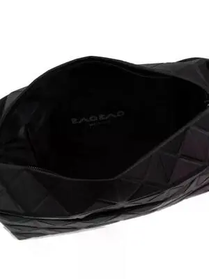 Issey Miyake Geometric-pattern Shoulder Bag - Black