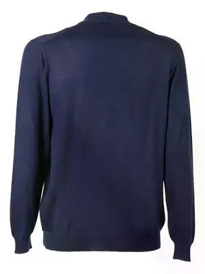 Fedeli Mock-neck Sweater - Blue