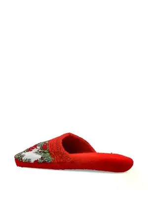 Versace Baroque-print Slippers