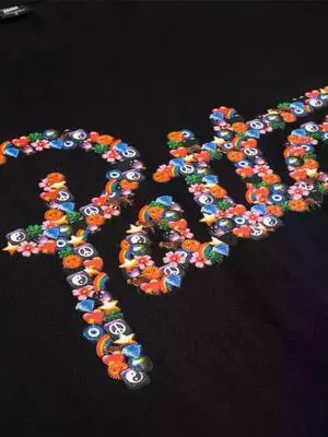 PATTA Floral Logo T-shirt - Black
