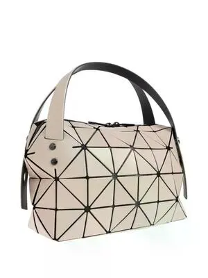 Issey Miyake Small Boston Geometric-pattern Tote Bag - Neutrals