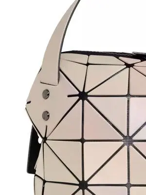 Issey Miyake Small Boston Geometric-pattern Tote Bag - Neutrals