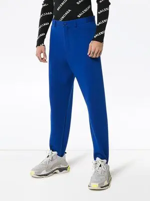 Balenciaga Zip Front Stirrup Leg Sweatpants