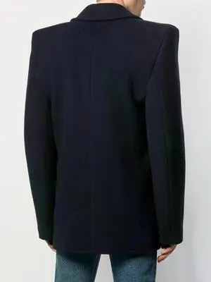 Balenciaga Squared Shoulder Short Pea Coat