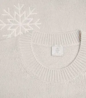 Eleventy Wool Snowflake Knit Sweater