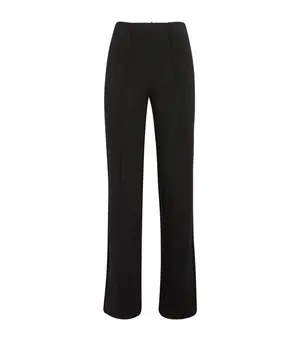High Waisted Straight Leg Trousers