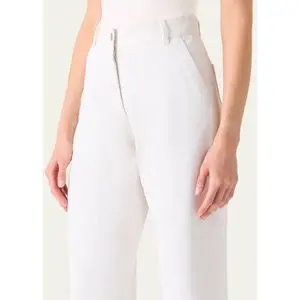 Akris Finnian Wide-leg Denim Pants